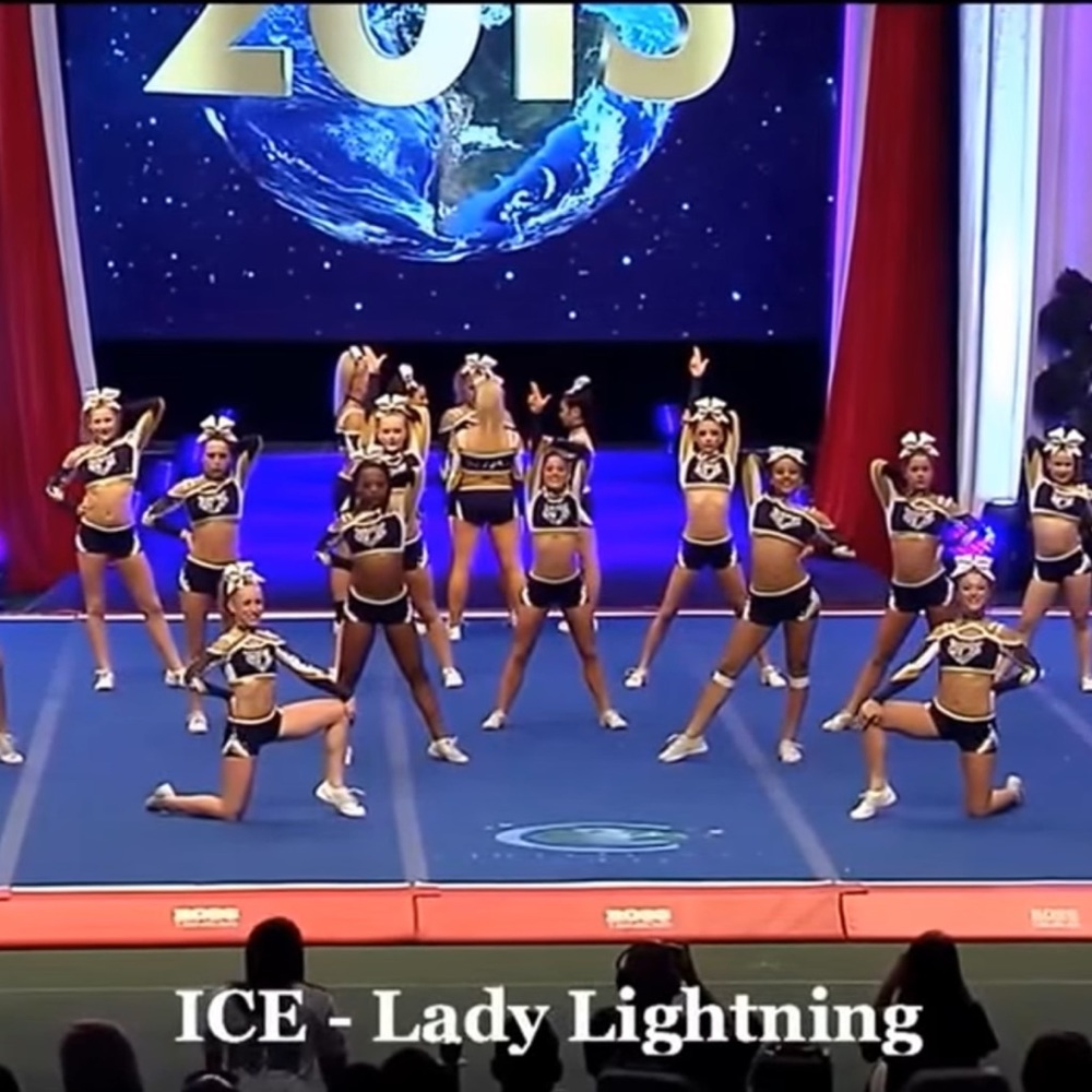 Rare Ice Lady Lightning 2015 Cheer Uniform - Gem